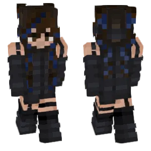 BLUE HAIRED GIRL - Minecraft Skin | McSkins