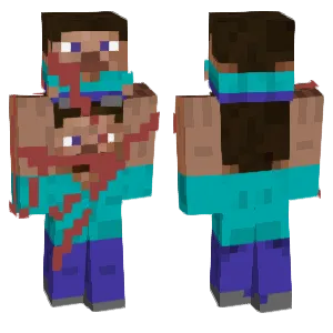 Steve is holding himself up. - Minecraft Skin | McSkins